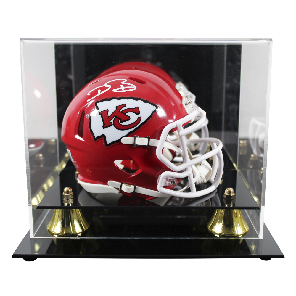 Dwayne Bowe Signed Chiefs Speed Mini Helmet with Display Case (Beckett ...