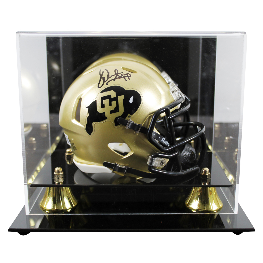 Warren Sapp Signed Colorado Buffaloes Speed Mini Helmet with Display ...