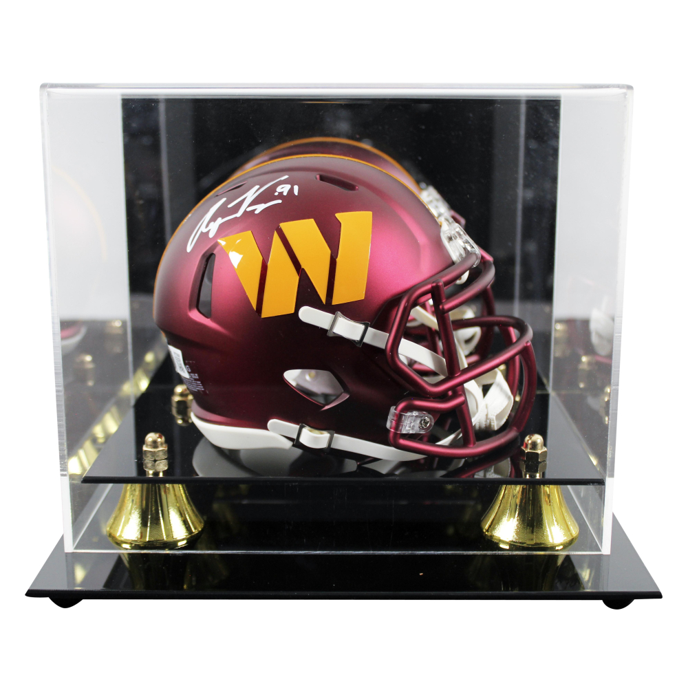 Ryan Kerrigan Signed Commanders Speed Mini Helmet with Display Case ...