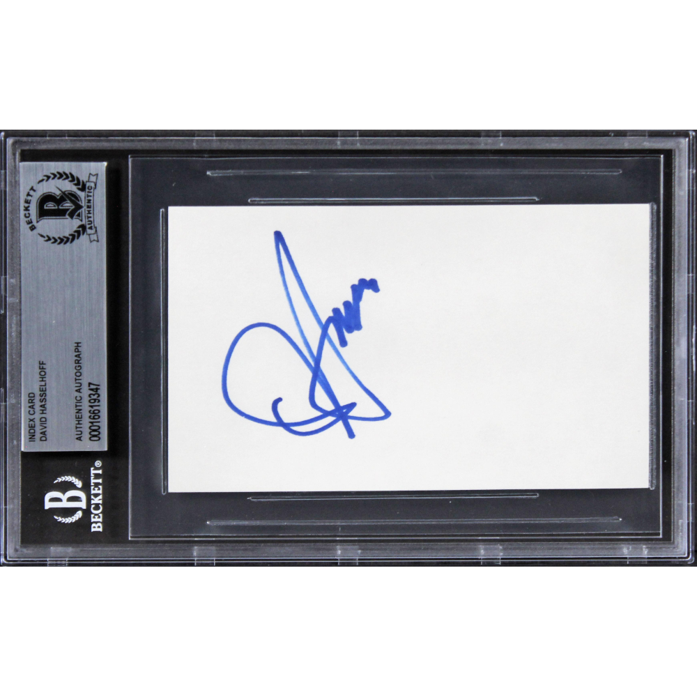 David Hasselhoff Signed 3x5 Cut (BGS) | Pristine Auction