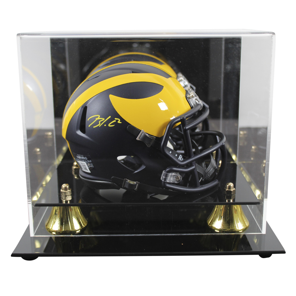 Blake Corum Signed Michigan Wolverines Speed Mini Helmet with Display ...