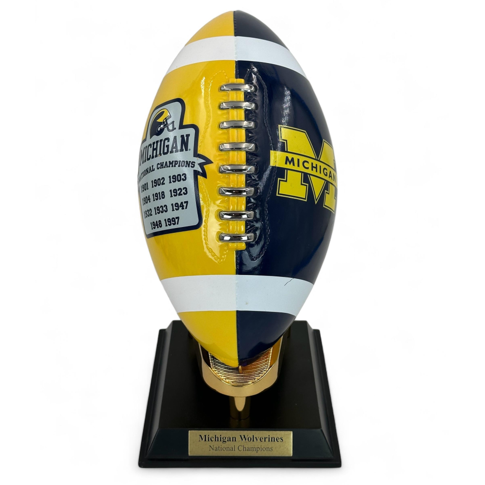 Michigan Wolverines National Champions Dynasty Danbury Mint Trophy ...