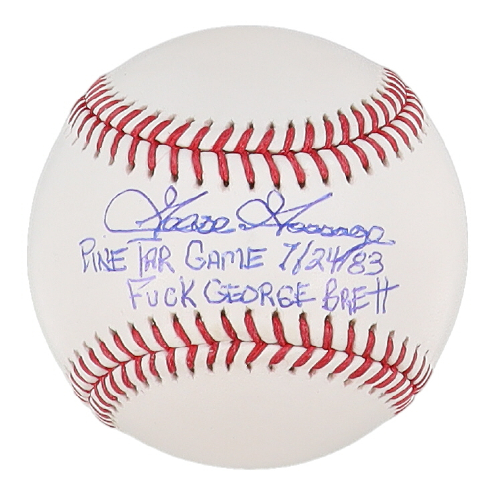 Goose Gossage Signed OML Baseball Inscribed "Pine Tar Game 7/24/83 ...