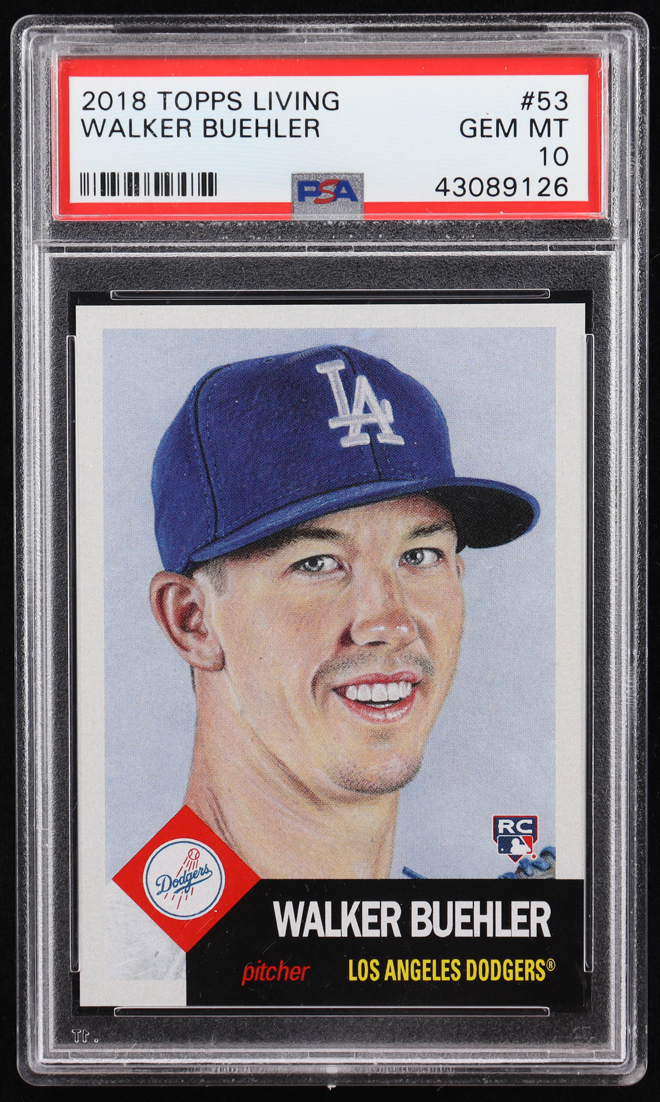 Walker Buehler 2018 Topps Living #53 RC (PSA 10) | Pristine Auction