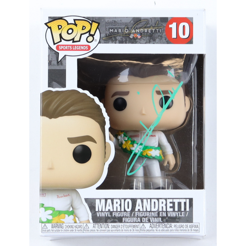 Mario Andretti Signed #10 Mario Andretti Funko Pop! Vinyl Figure (JSA ...