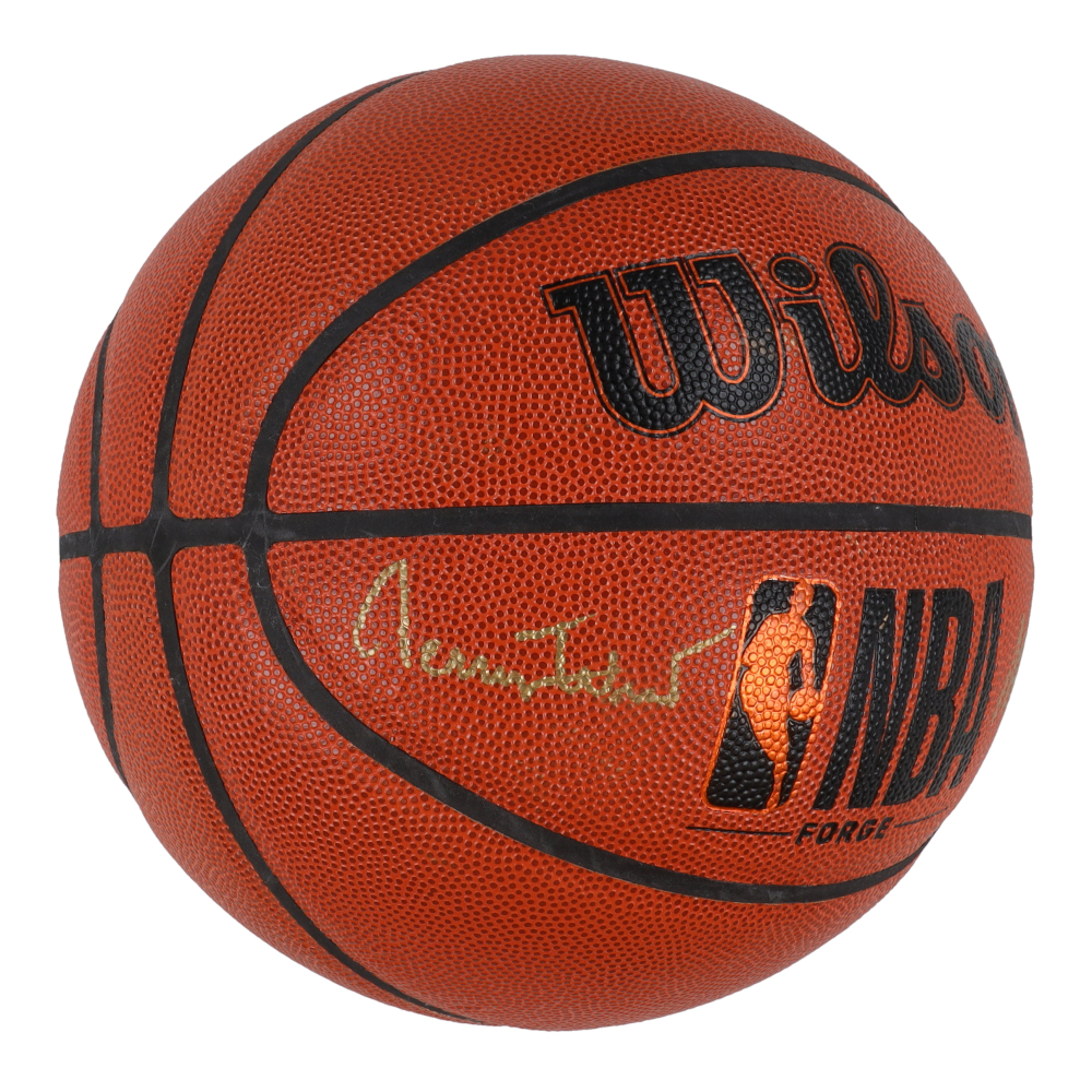 Jerry West & Magic Johnson Signed NBA Basketball (Beckett) | Pristine ...