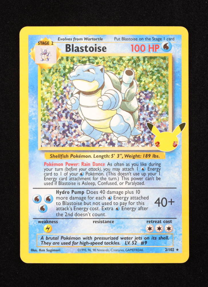 Blastoise 2021 Pokemon Celebrations Classic Collection Confetti ...