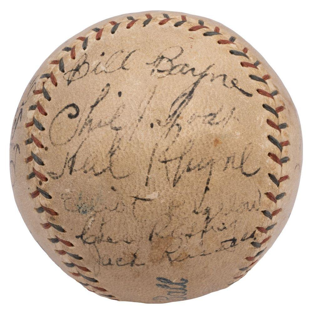 1929 Yankees & Red Sox Baseball Signed By (16) with Babe Ruth, Lou ...