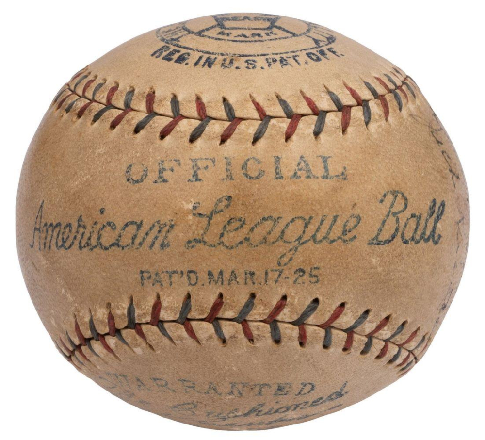 1929 Yankees & Red Sox Baseball Signed By (16) with Babe Ruth, Lou ...