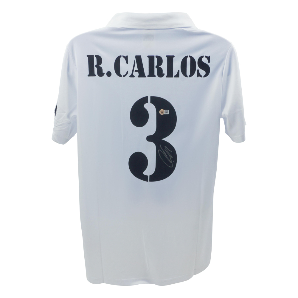 Roberto Carlos Signed Real Madrid Jersey (Beckett) | Pristine Auction