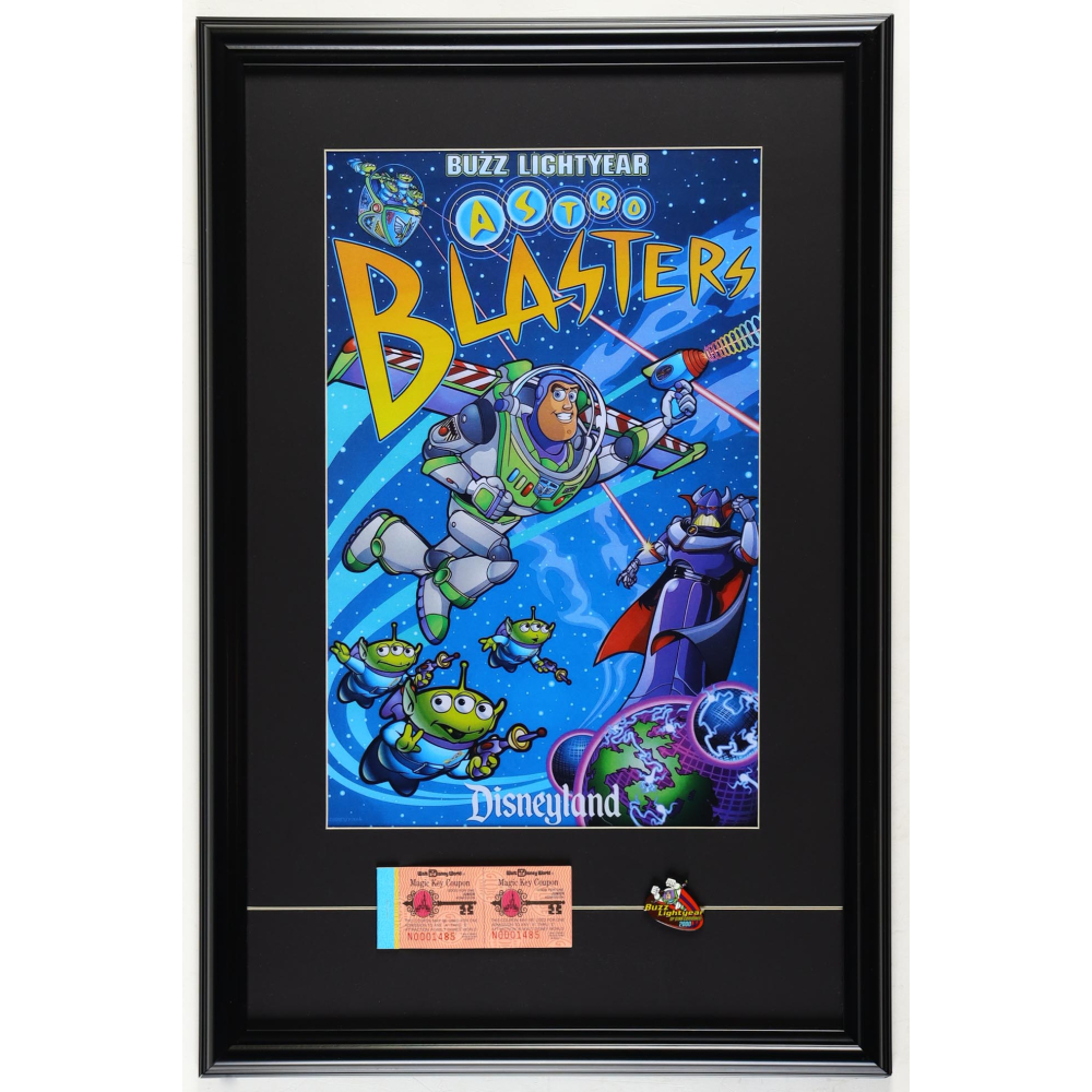 Disneyland "Buzz Lightyear Astro Blasters" Custom Framed Poster Print ...