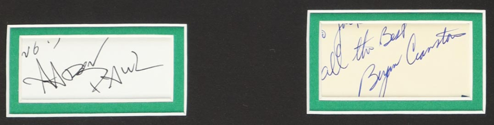 Bryan Cranston & Aaron Paul Signed "Breaking Bad" Custom Framed (2) Cut ...