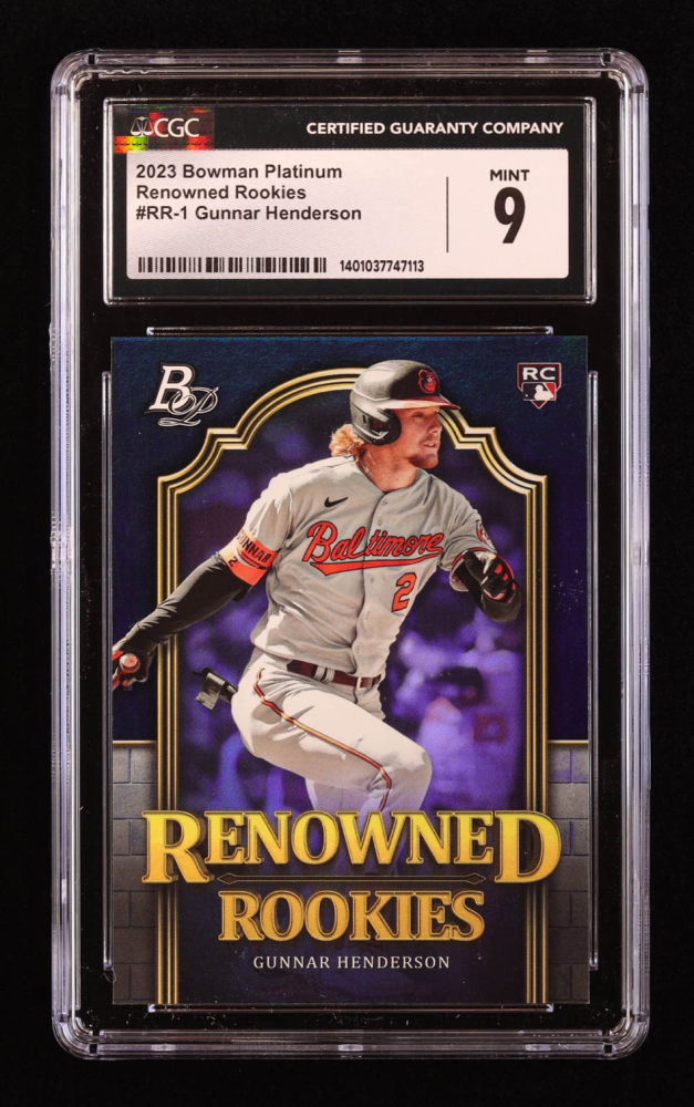 Gunnar Henderson 2023 Bowman Platinum Renowned Rookies #RR1 RC (CGC 9 ...