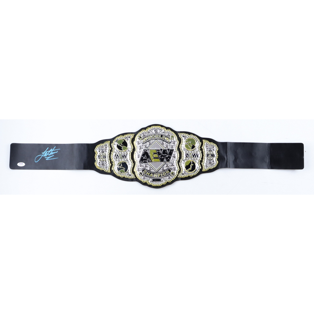 Luther Signed AEW World Heavyweight Championship Belt (PSA) | Pristine ...