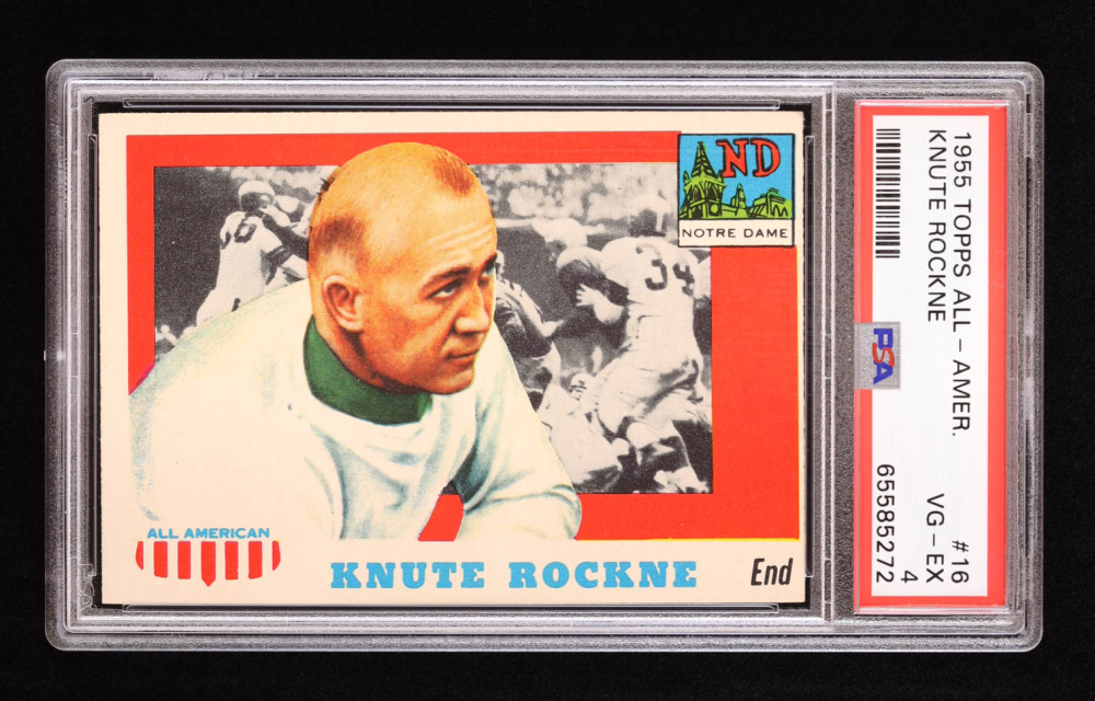 Knute Rockne 1955 Topps All American #16 (PSA 4) | Pristine Auction