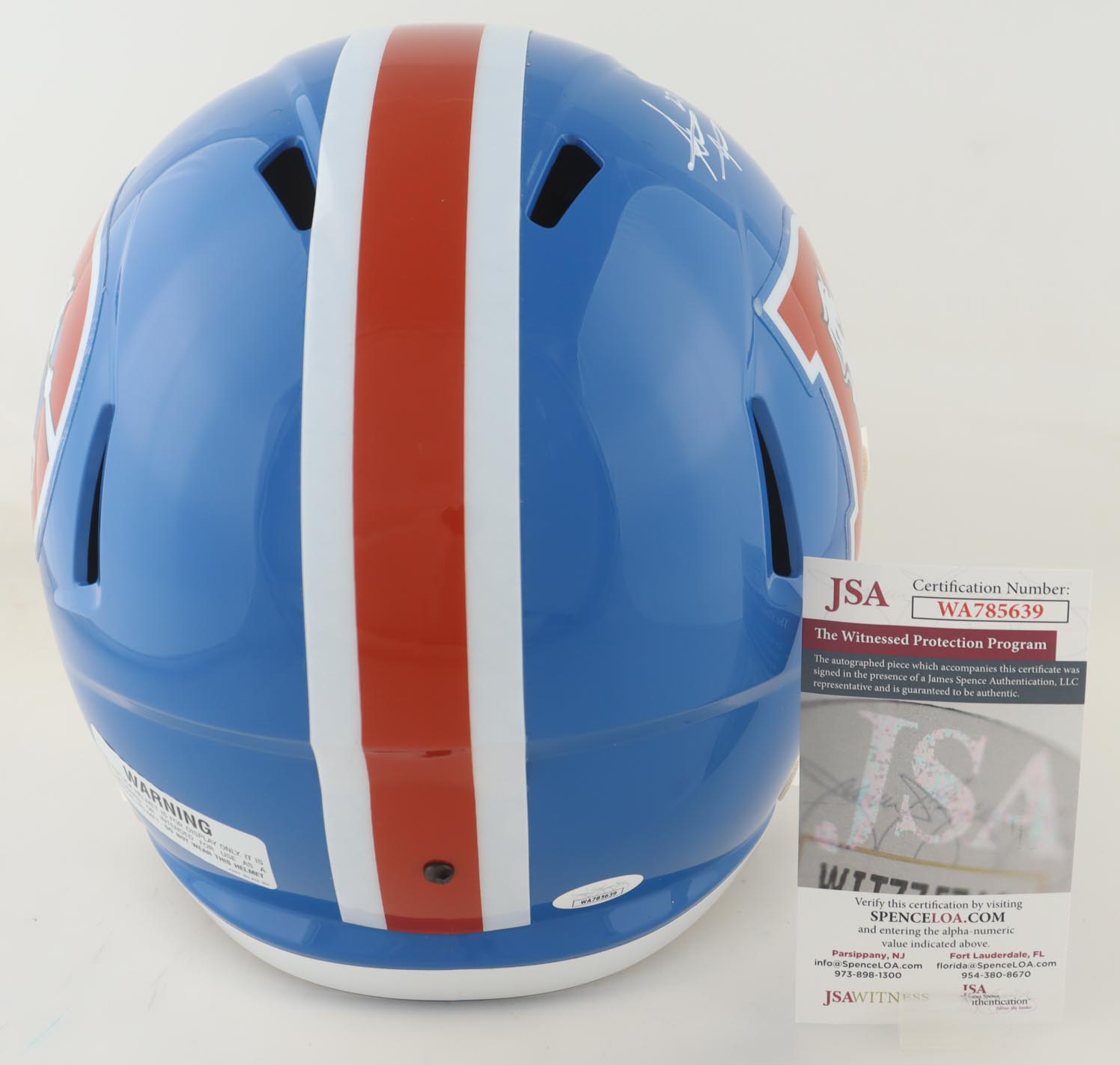 Steve Atwater Signed Broncos Throwback Full-Size Speed Helmet (JSA ...