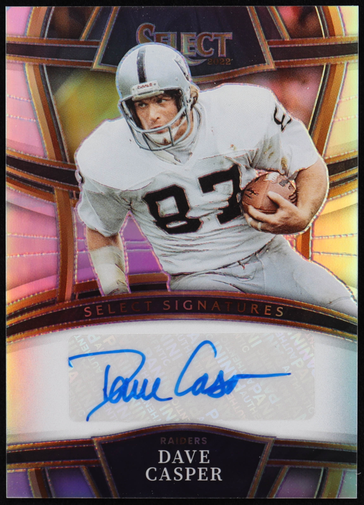 Dave Casper 2022 Select Select Signatures Prizm #22 | Pristine Auction