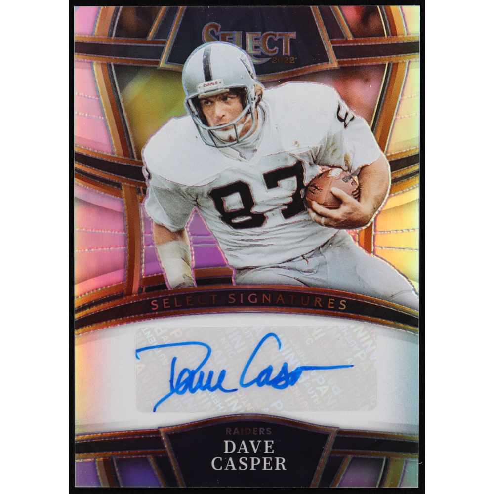 Dave Casper 2022 Select Select Signatures Prizm #22 | Pristine Auction