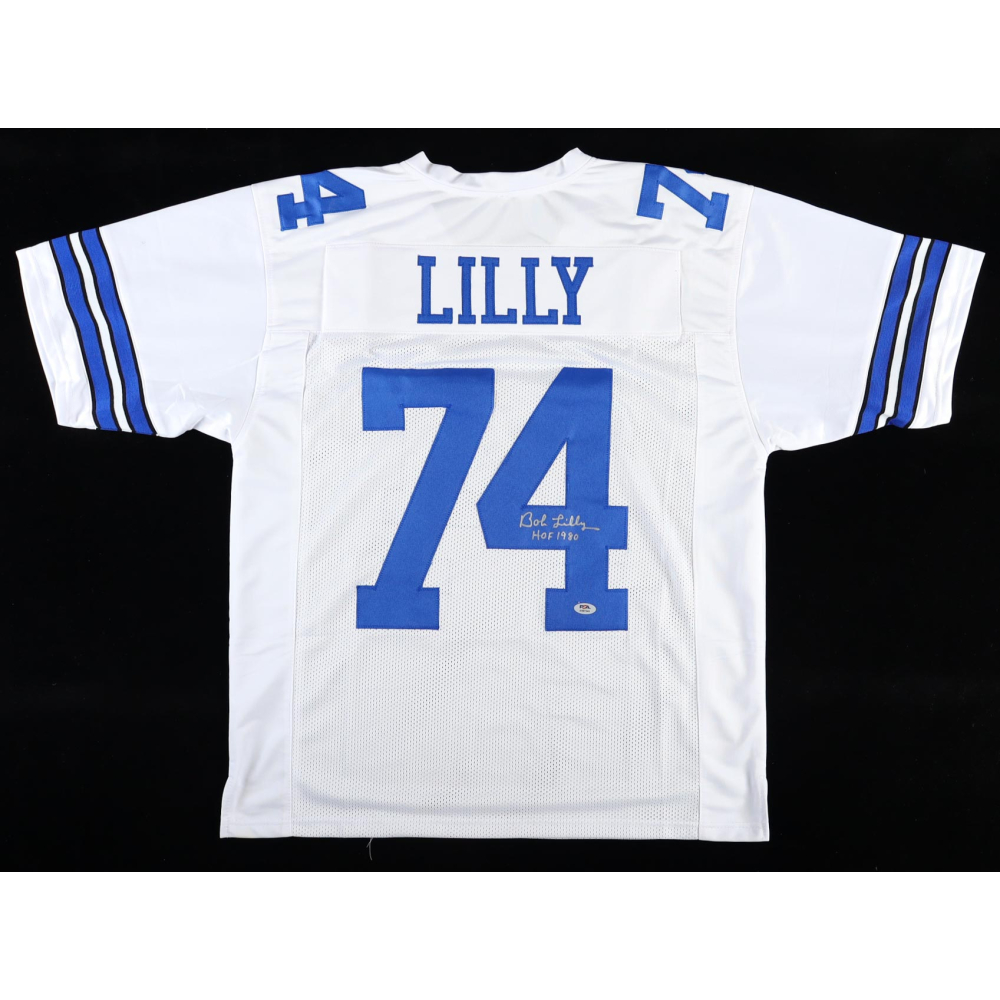 Bob Lilly Signed Jersey Inscribed "HOF 1980" (PSA) | Pristine Auction