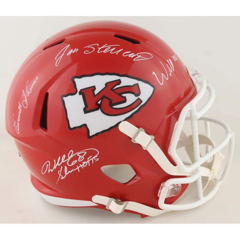 Jan Stenerud, Willie Roaf, Emmit Thomas & Will Shields Signed Chiefs ...