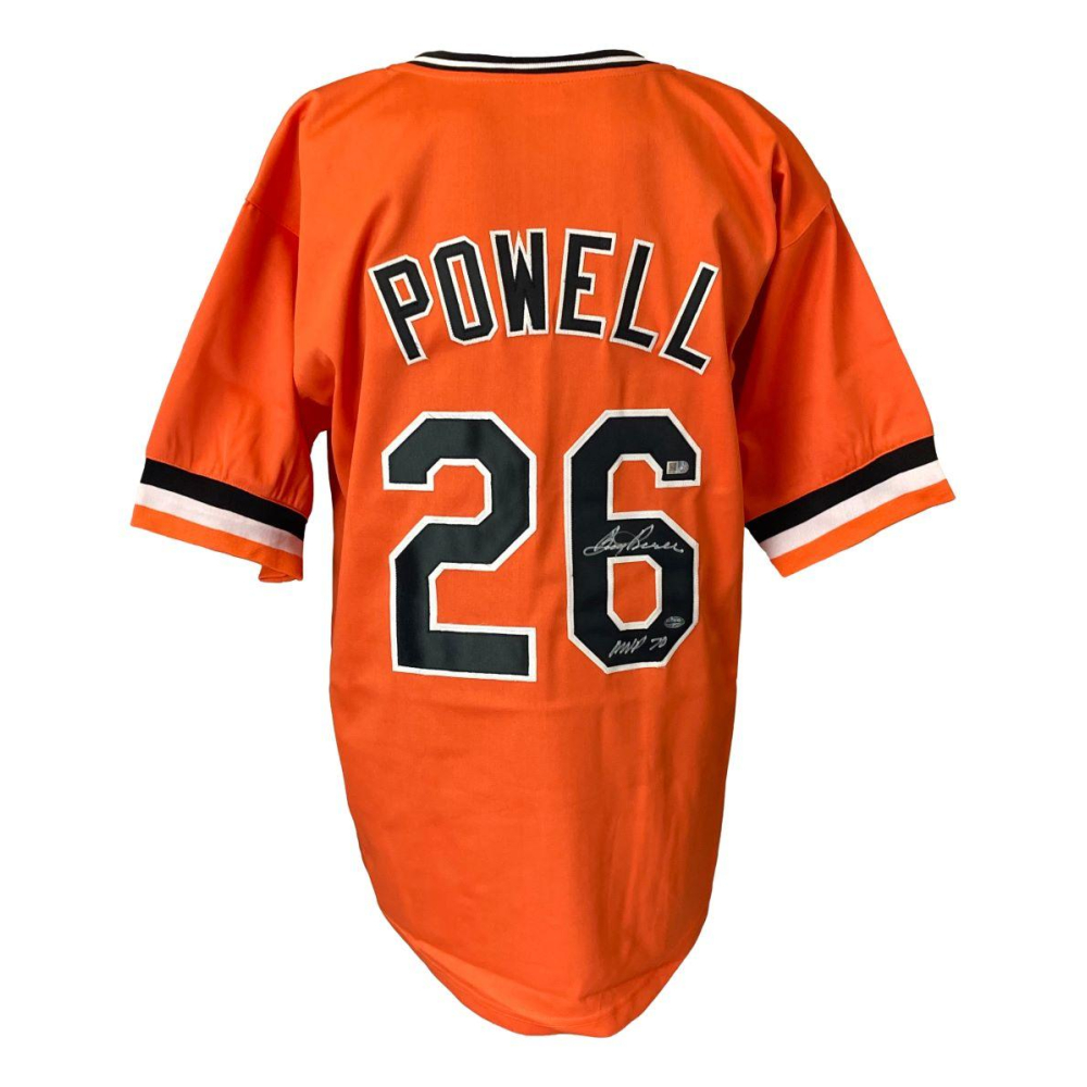 Boog Powell Signed Jersey Inscribed "MVP 70" (Sports Integrity ...