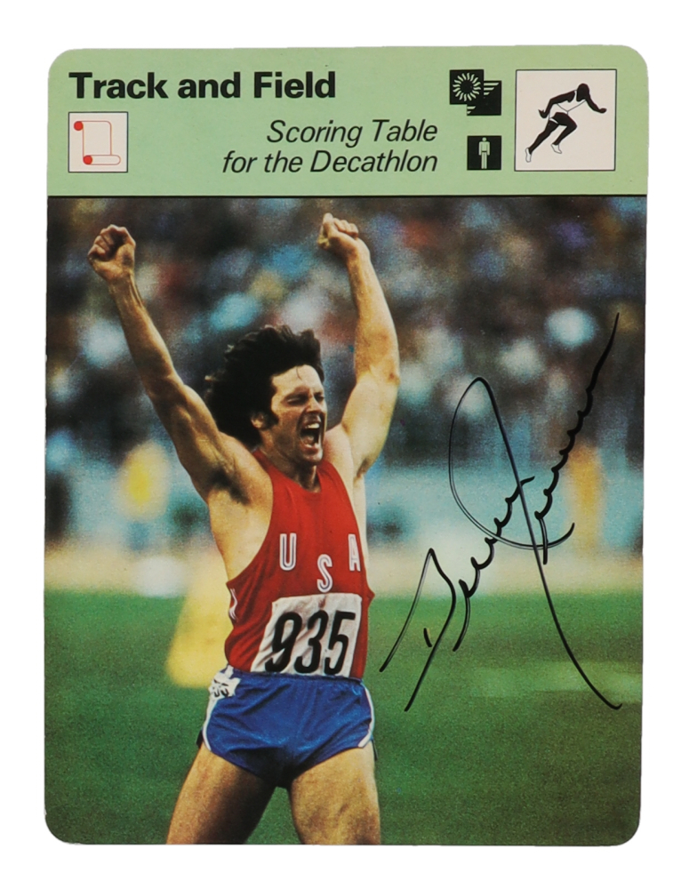 Bruce Jenner Signed 1978 Track And Field Card (JSA) | Pristine Auction