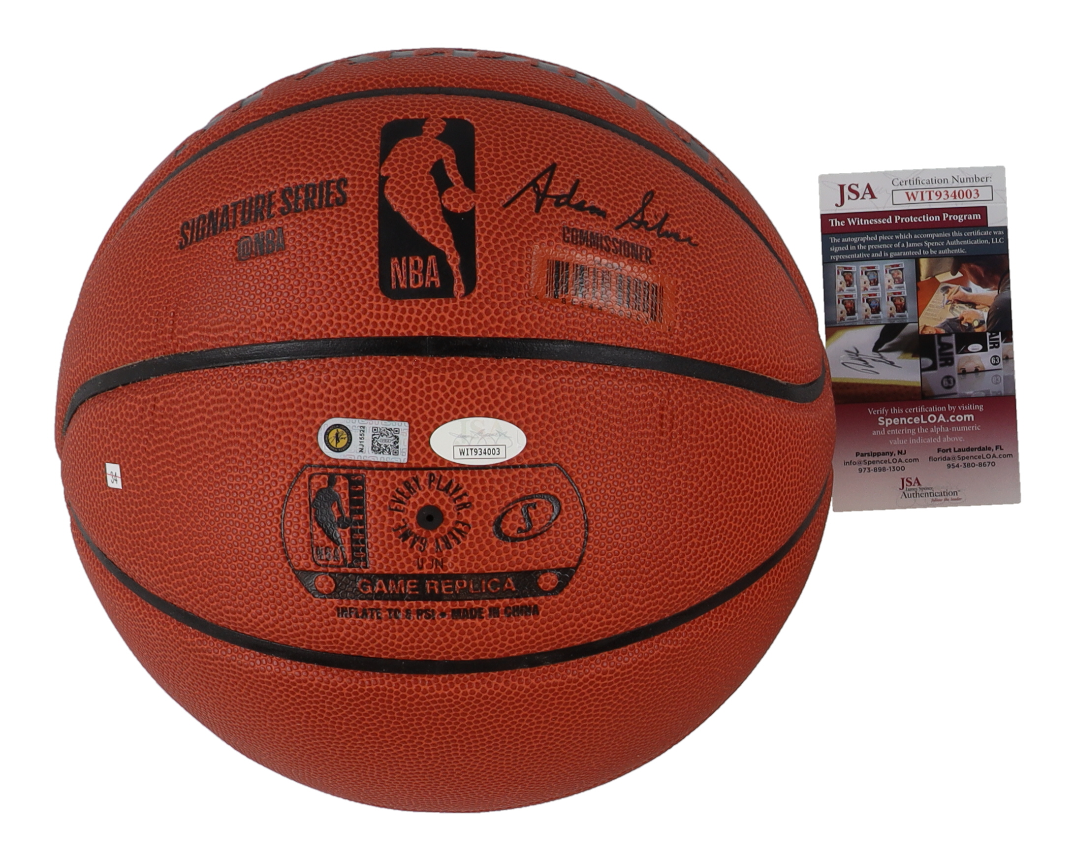 Nikola Jokic Signed NBA Basketball (JSA & Jokic) | Pristine Auction
