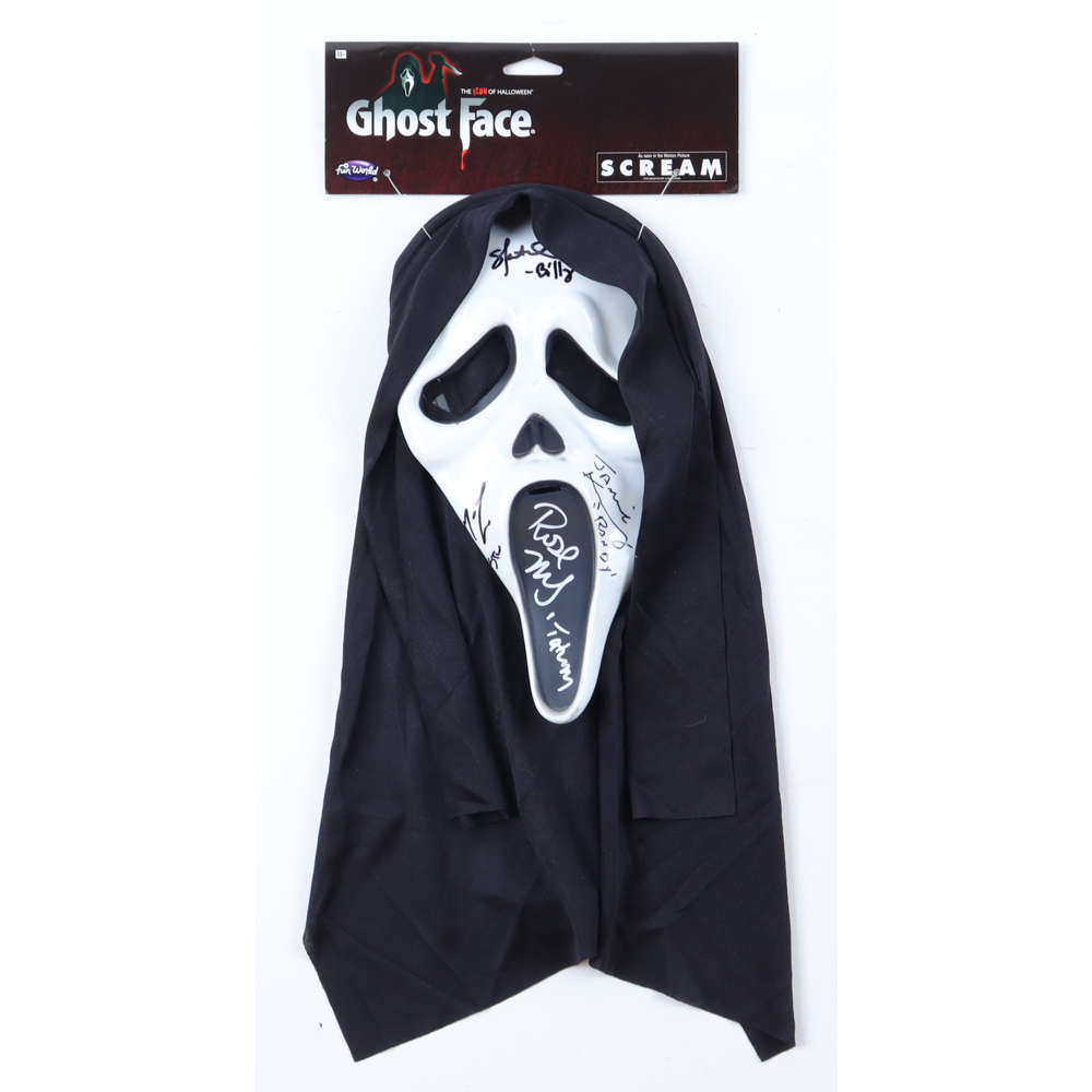 "Scream" Ghostface Mask Cast-Signed By (4) With Rose McGowan, Skeet ...