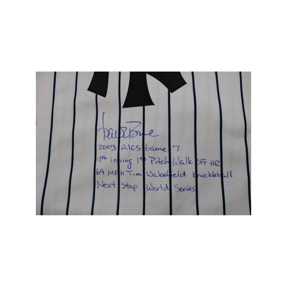 Aaron Boone Signed Yankees Jersey with Multiple Inscriptions (SteinerCX ...