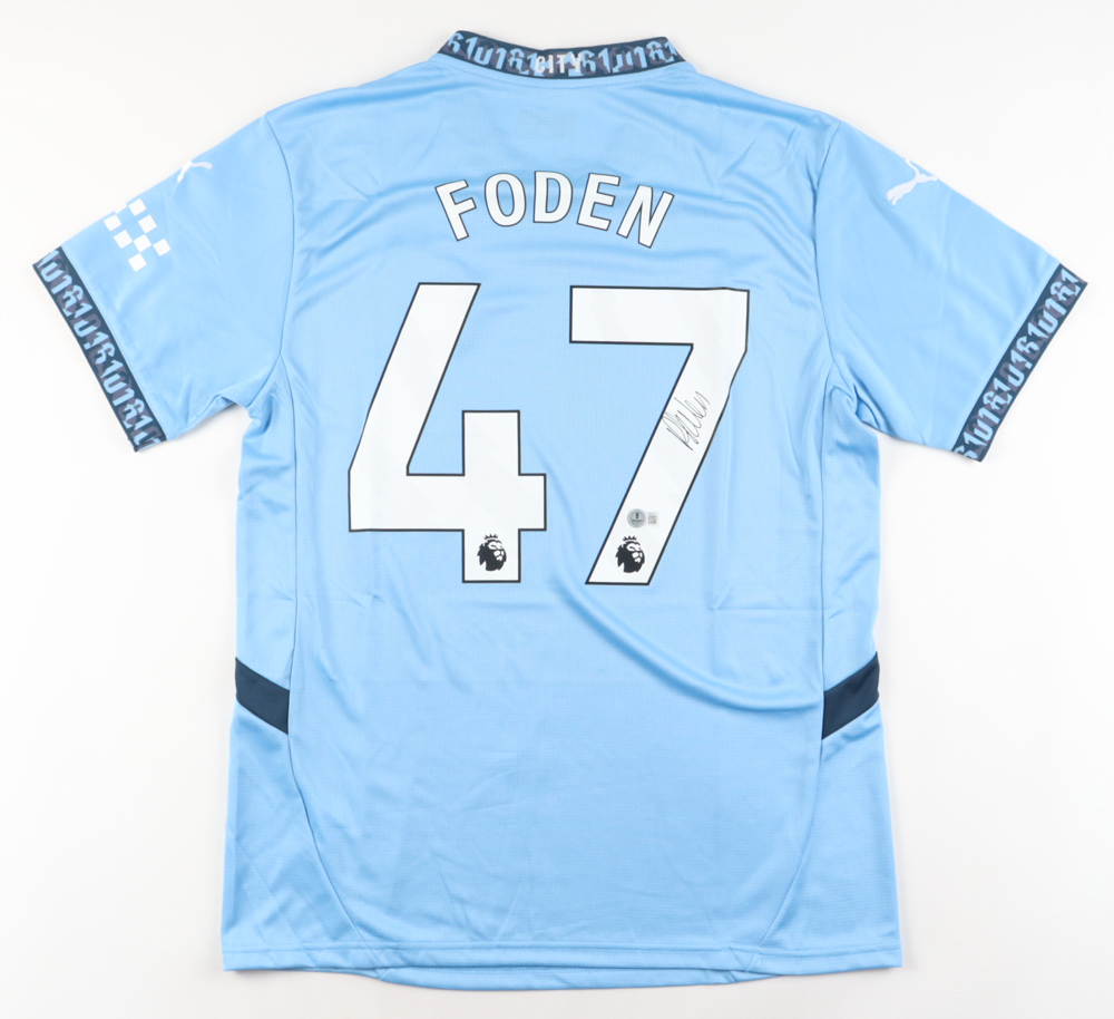 Phil Foden Signed Manchester City Jersey (Beckett) | Pristine Auction
