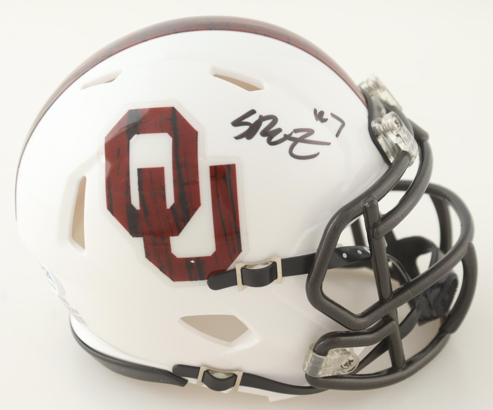 Spencer Rattler Signed Oklahoma Sooners Speed Mini Helmet (PSA ...