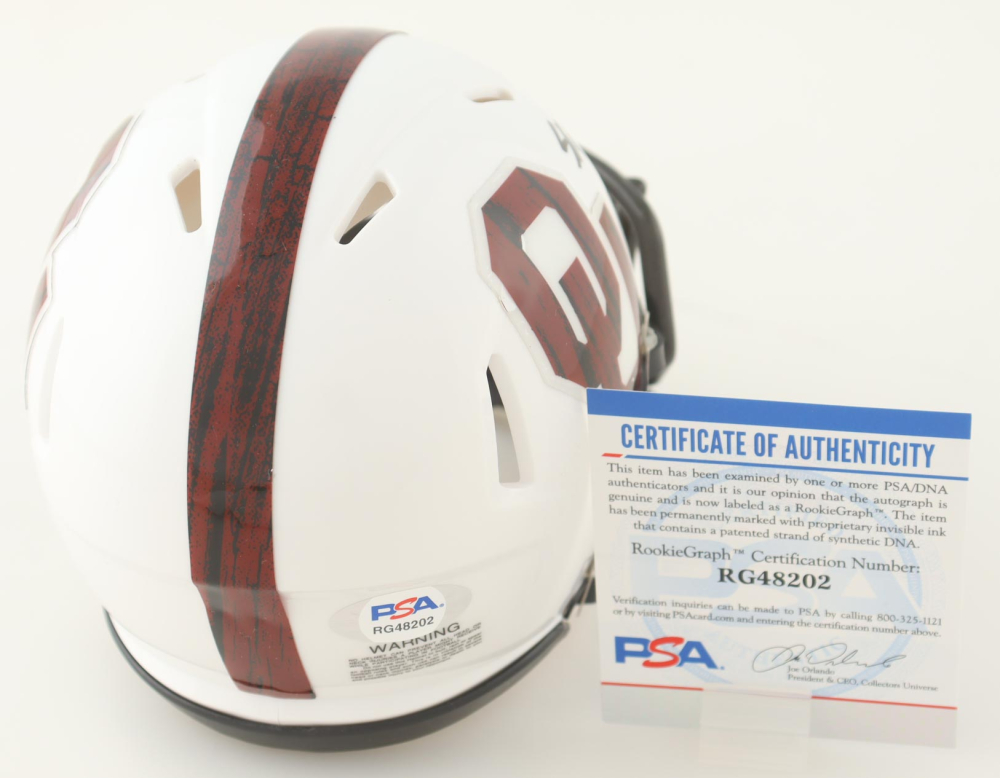 Spencer Rattler Signed Oklahoma Sooners Speed Mini Helmet (PSA ...