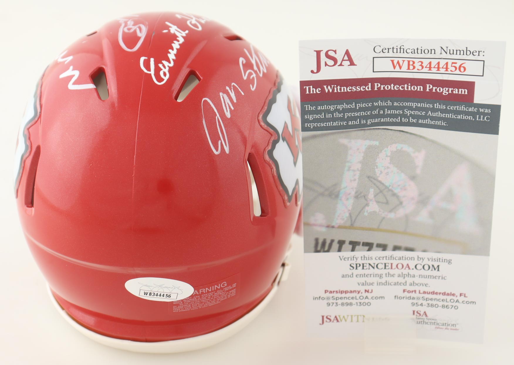Willie Roaf, Jan Stenerud, Emmitt Thomas & Will Shields Signed Chiefs ...