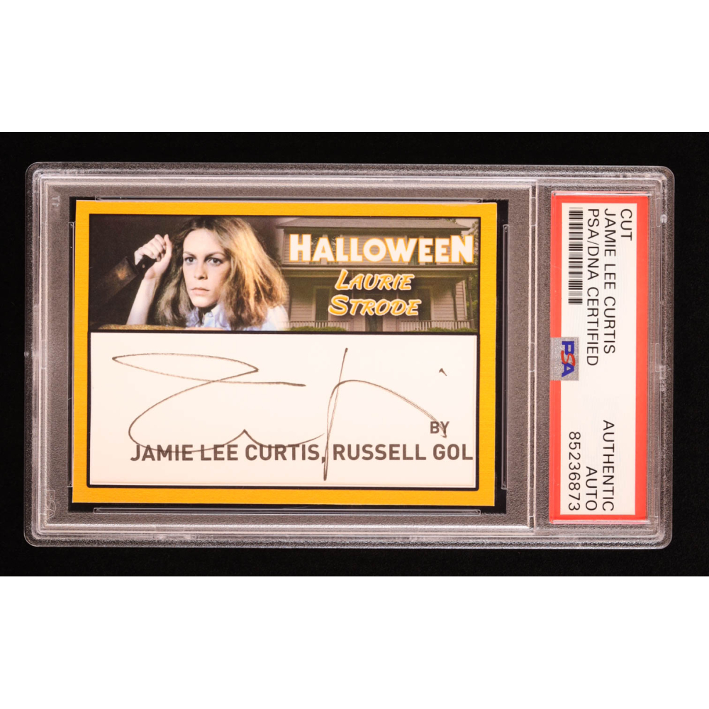 Jamie Lee Curtis Signed "Halloween" Custom Trading Card (PSA ...