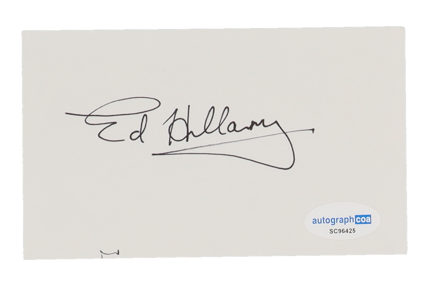 Edmund Hillary Signed 3x5 Index Card (ACOA) | Pristine Auction