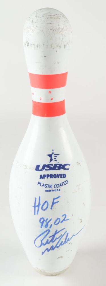 Pete Weber Signed Bowling Pin Inscribed "HOF 98, 02" (JSA) | Pristine ...