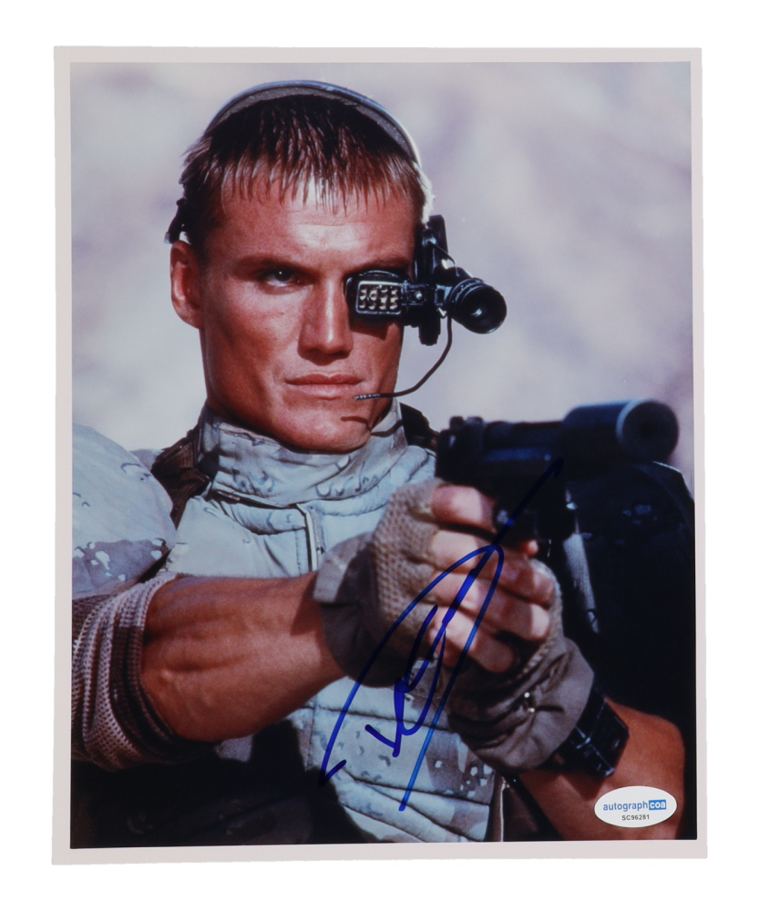 Dolph Lundgren Signed "Universal Soldier" 8x10 Photo (ACOA) | Pristine ...