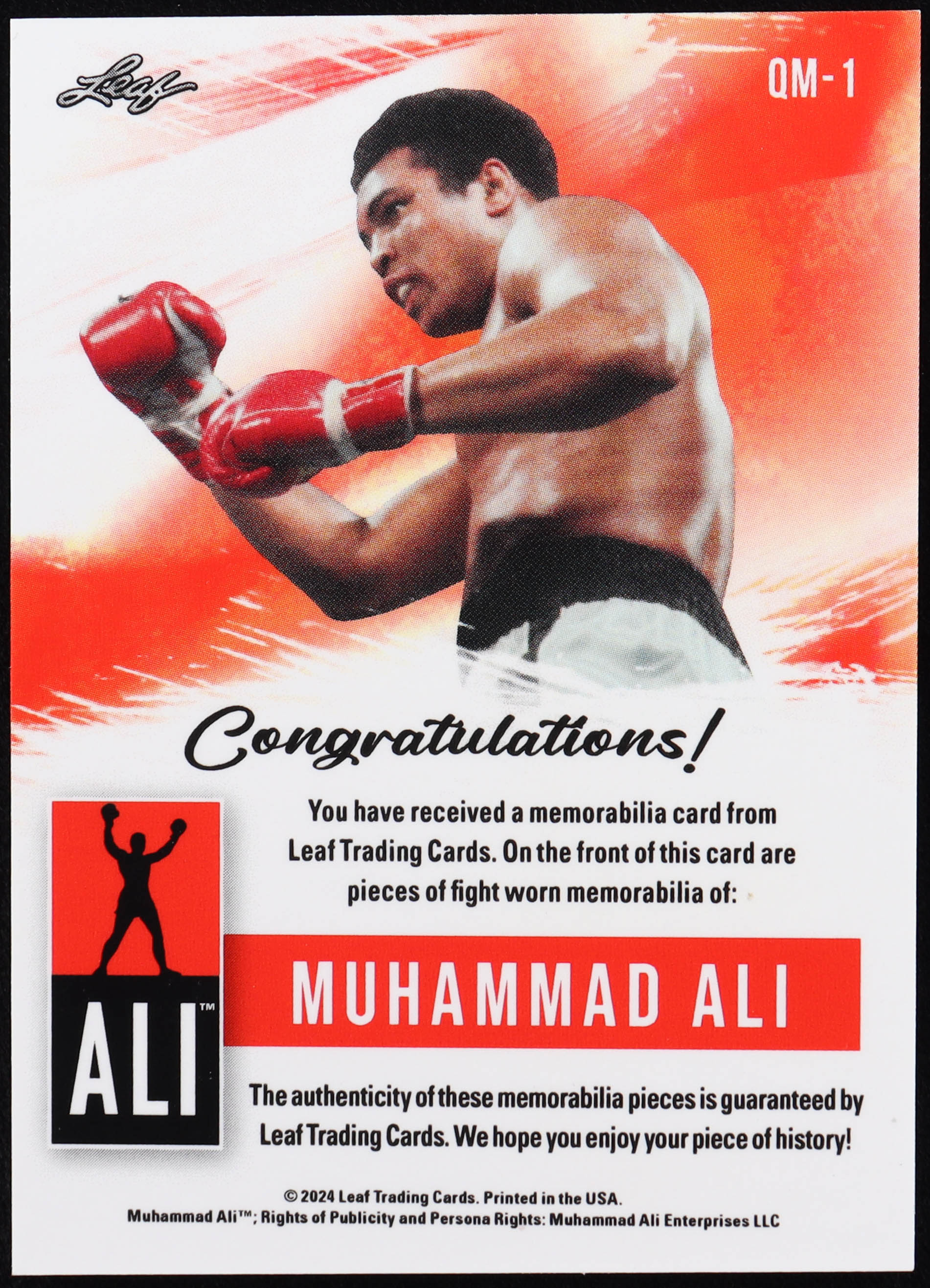 Muhammad Ali 2024 Leaf The Muhammad Ali Legacy Collection Quad ...