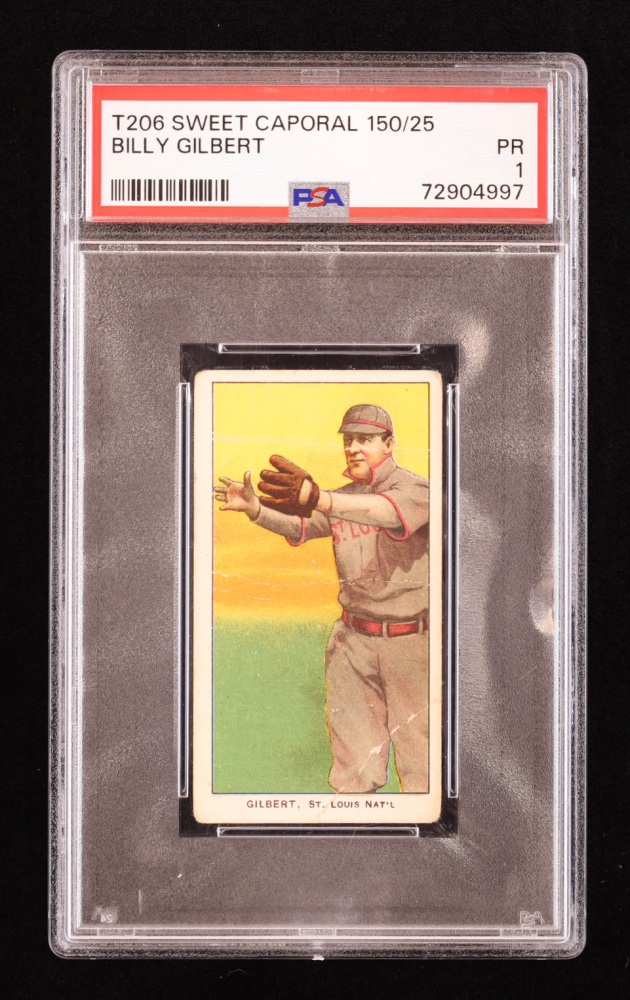 Billy Gilbert 1909-11 T206 #189 (PSA 1) | Pristine Auction