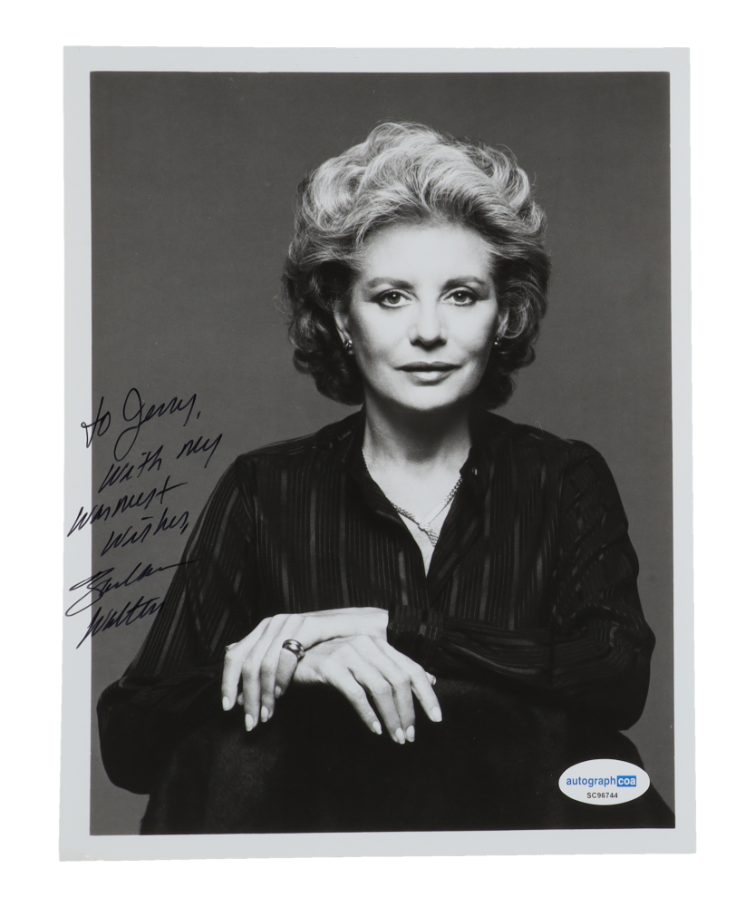 Barbara Walters Signed 7x9 Photo Inscribed "With My Warmest Wishes" (AutographCOA) | Pristine ...