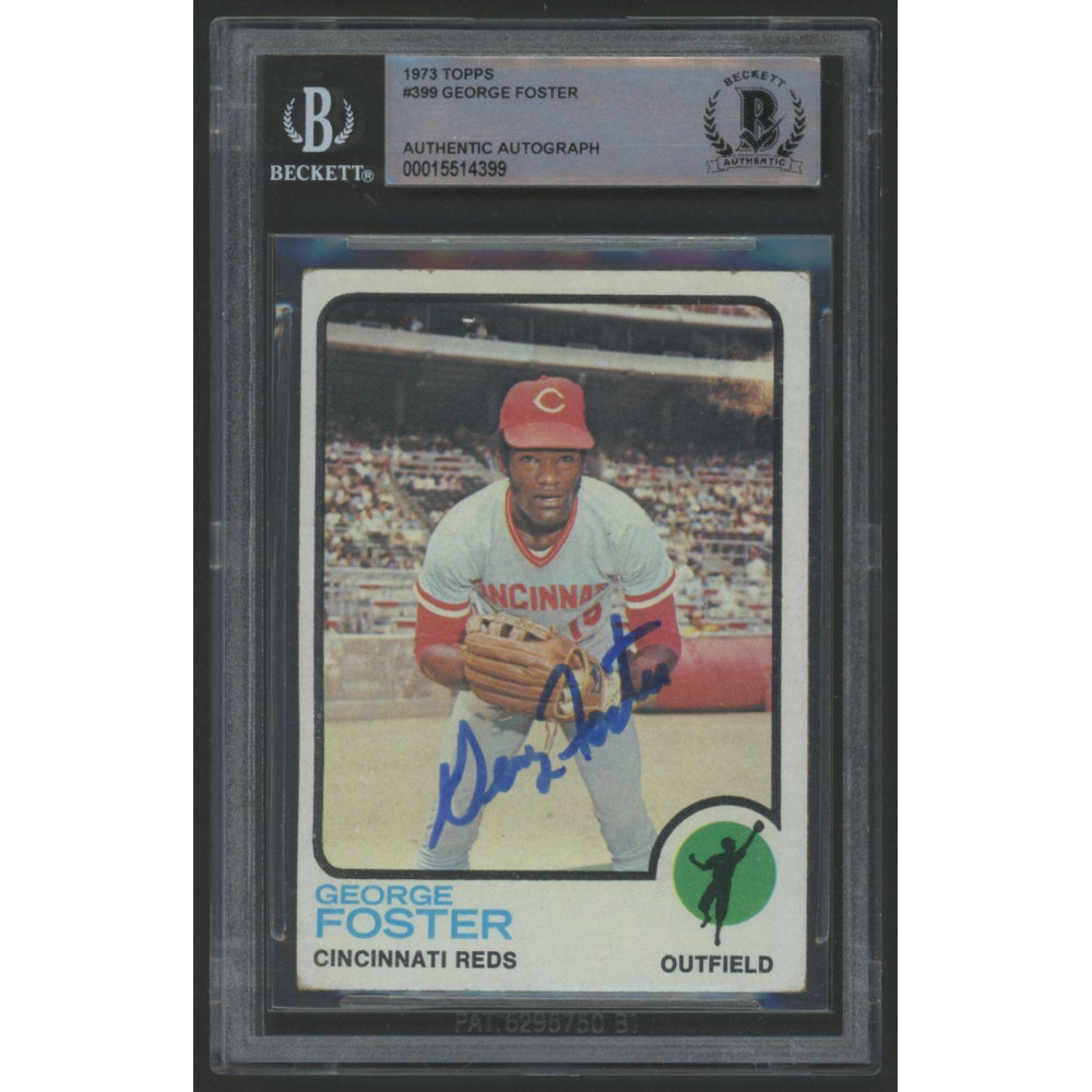 George Foster Signed 1973 Topps #399 (BGS) | Pristine Auction