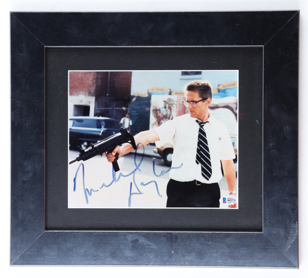 Michael Douglas Signed "Falling Down" Custom Framed Photo Display ...