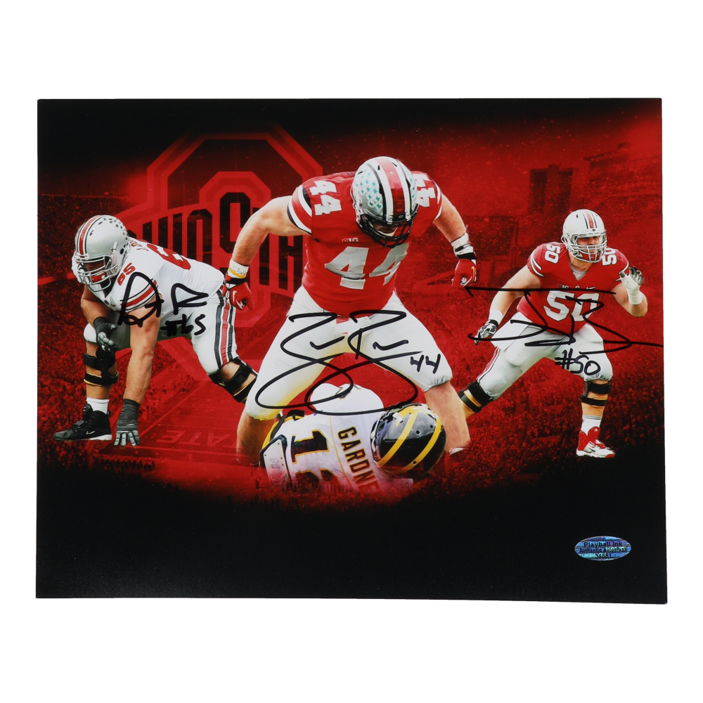Zach Boren, Justin Boren & Jacoby Boren Signed Ohio State Buckeyes 8x10 ...