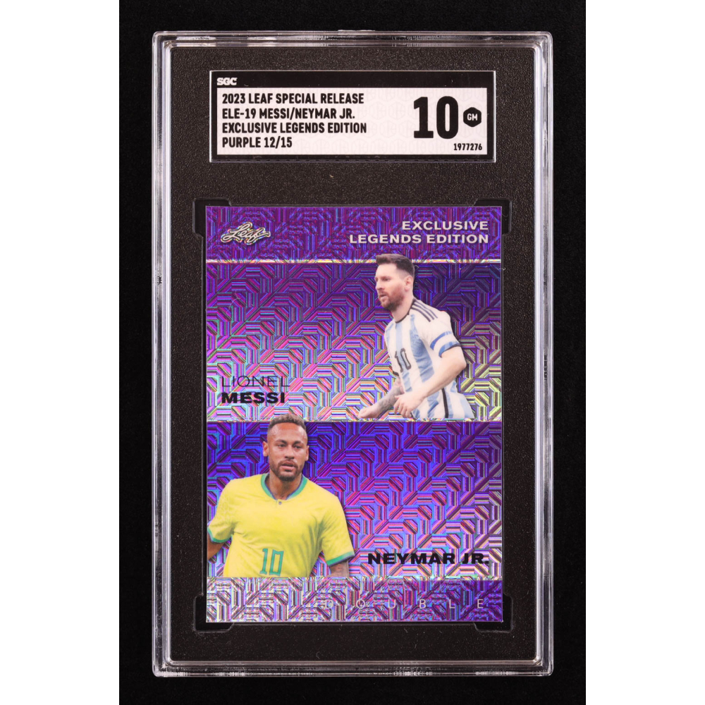 Lionel Messi / Neymar Jr. 2023 Leaf Special Release Exclusive Legends ...