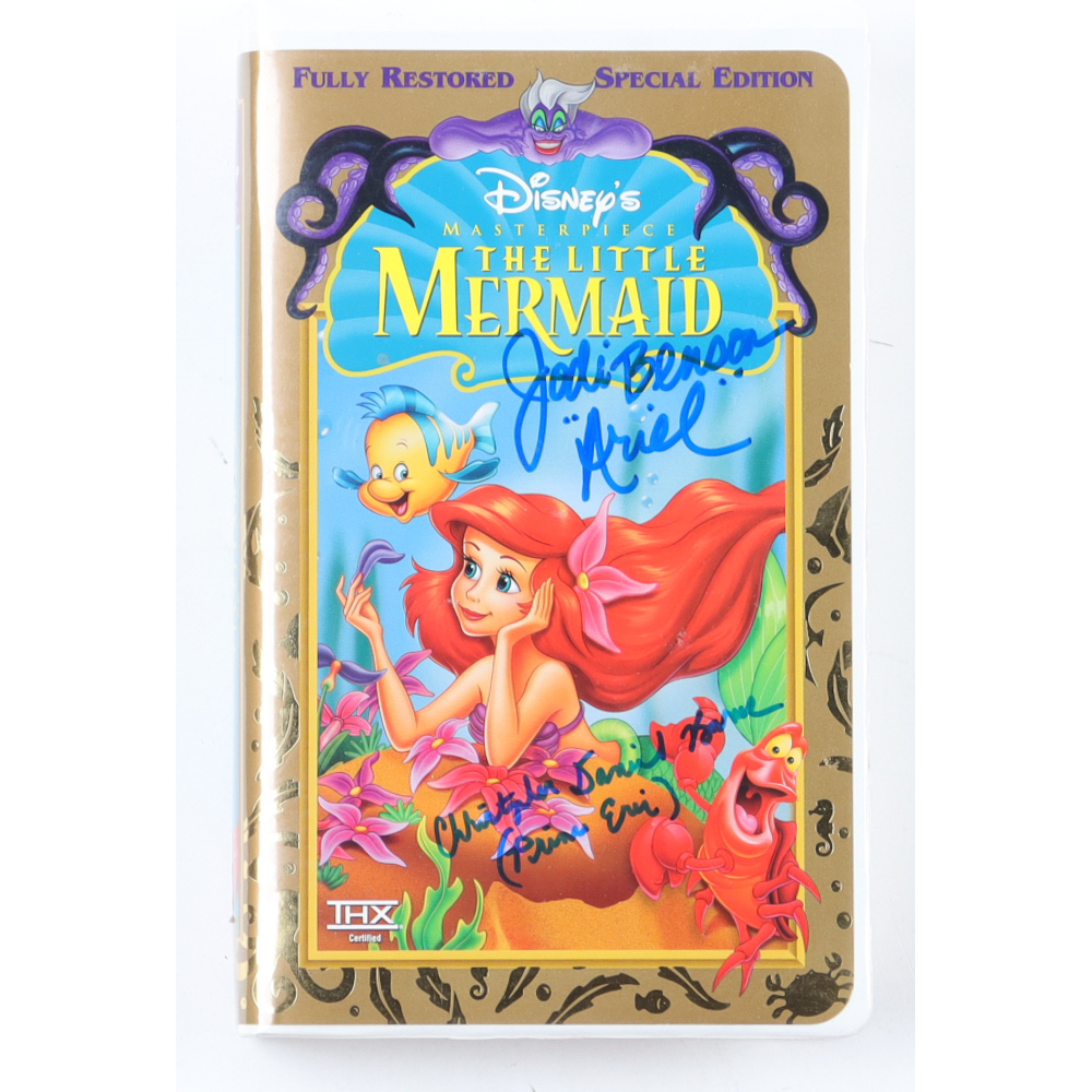 Jodi Benson & Christopher Daniel Barnes Signed "The Little Mermaid" VHS ...