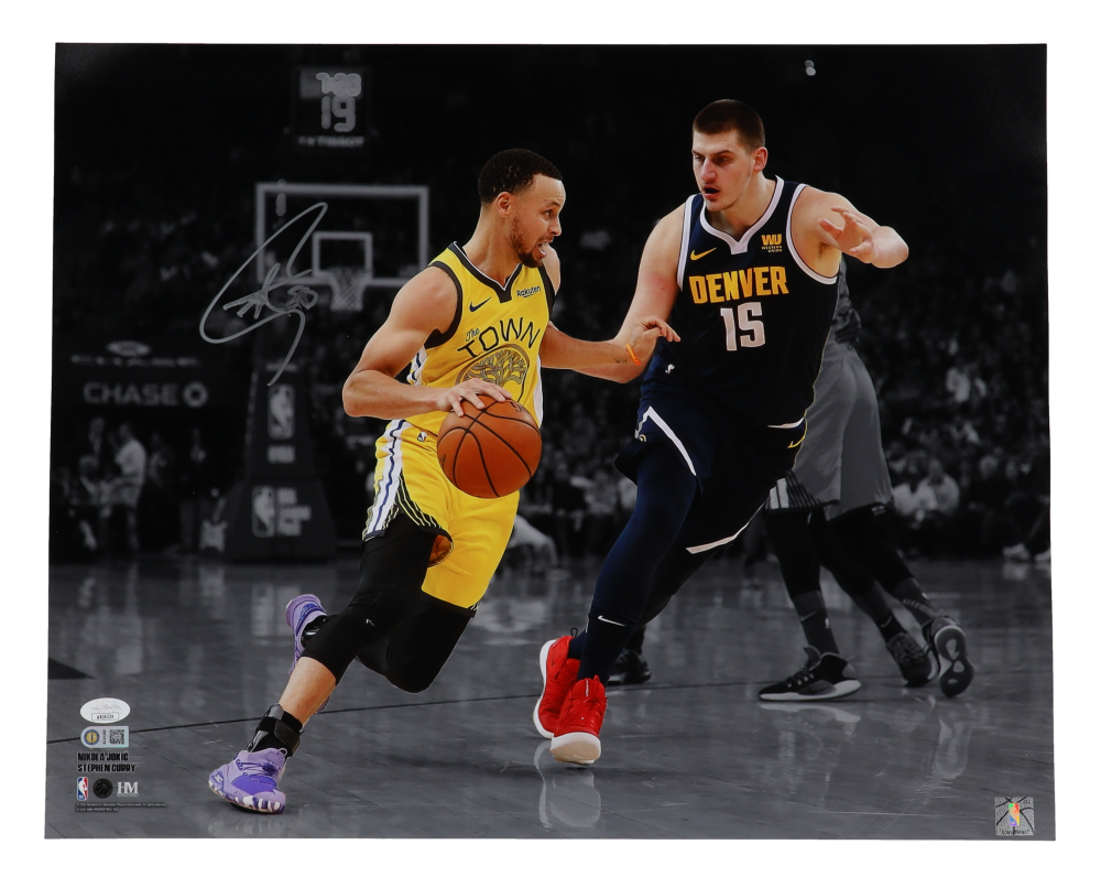 Stephen Curry Signed Warriors 16x20 Photo (JSA & Curry) | Pristine Auction