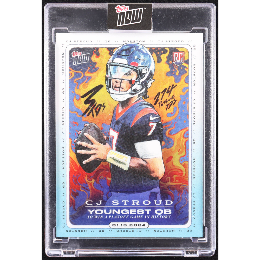 CJ Stroud 2023 Topps Now CJ Stroud Record Breaker #CJ2 RC | Pristine ...