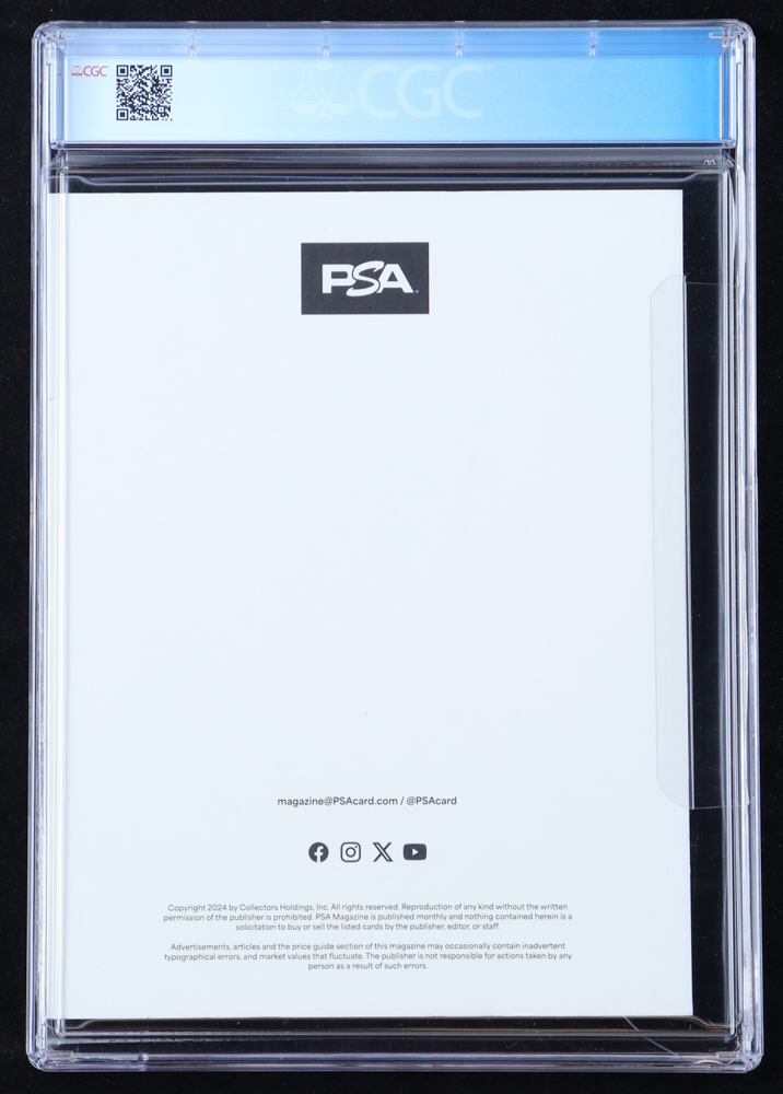 Connor Bedard 2024 PSA Magazine Issue #30 (CGC 9.0) | Pristine Auction