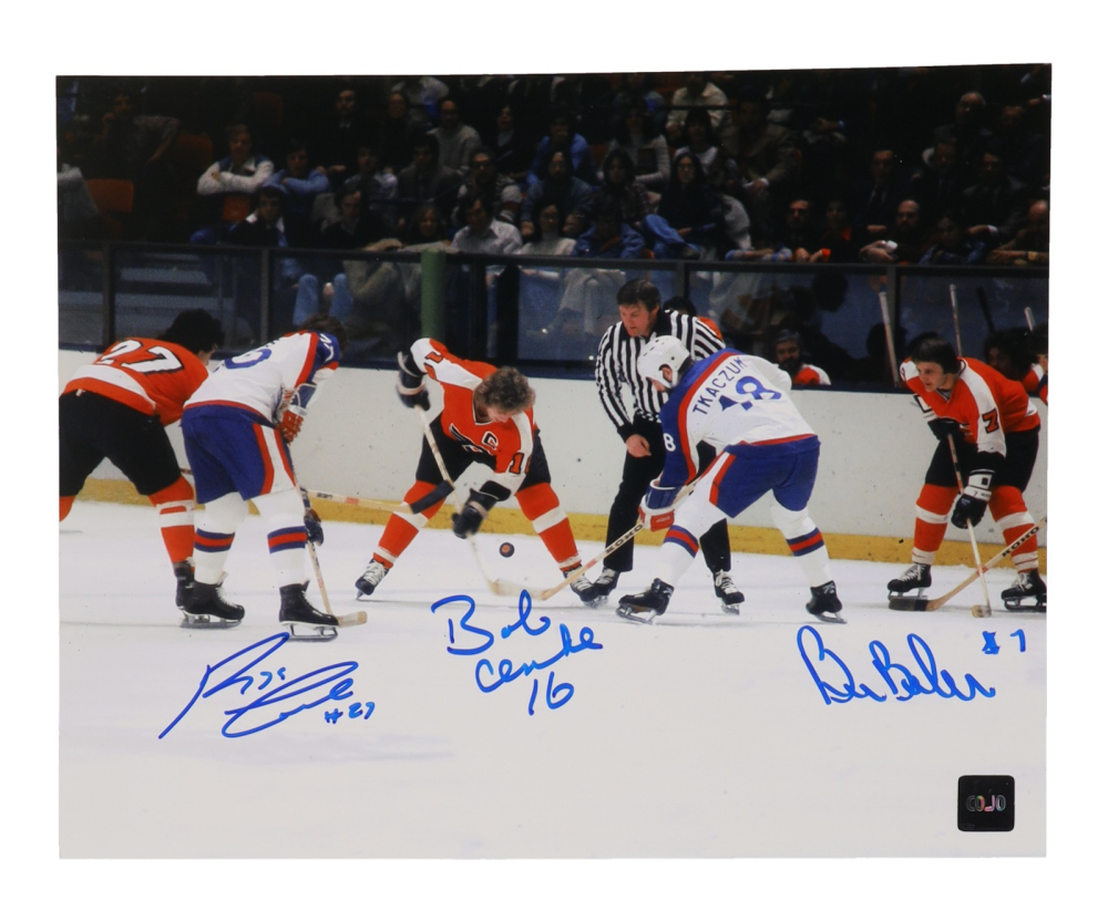 Reggie Leach, Bobby Clarke & Bill Barber Signed "LCB Line" Flyers 8x10 ...