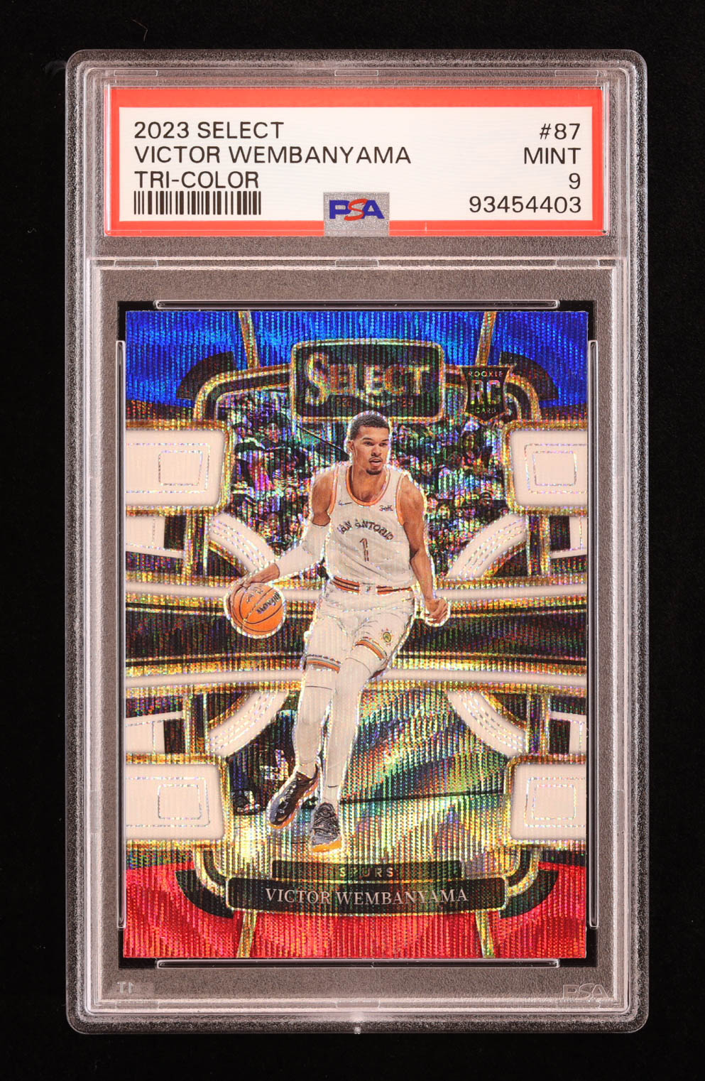 Victor Wembanyama 2023-24 Select Prizms Tri-Color #87 RC (PSA 9 ...